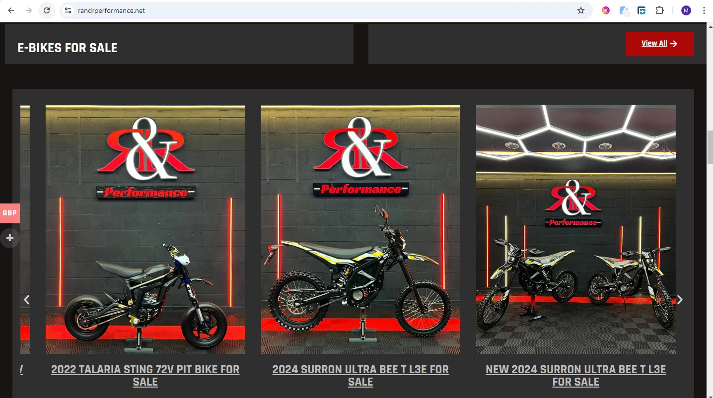 Surron Bikes for Sale | R&R Performance LLC
